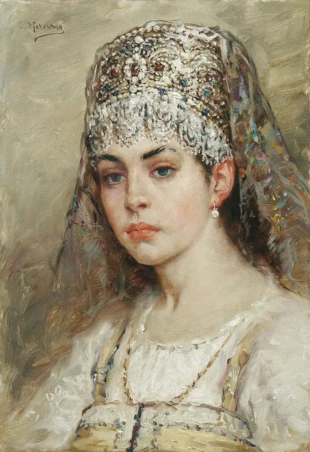 Ealaíontóir Konstantin Egorovich Makovsky.