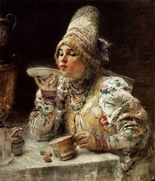 Painting by Makovsky