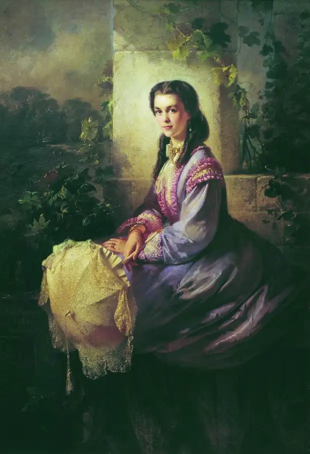 Ealaíontóir Konstantin Egorovich Makovsky.