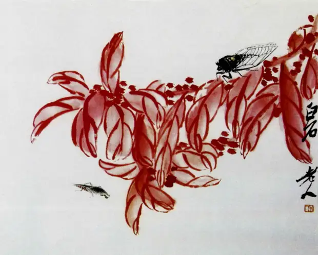 Artist Qi Bai Shi a phaentio guohua