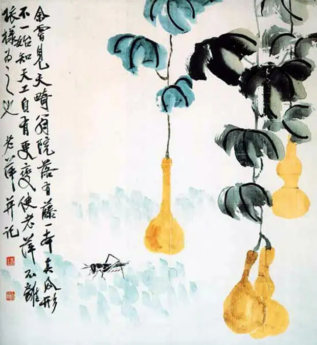 Artist Qi Bai Shi a phaentio guohua