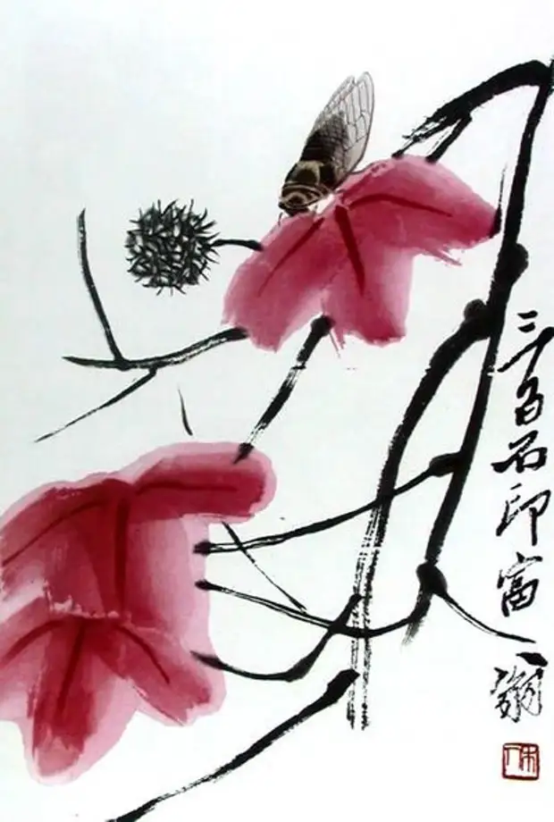 Artist Qi Bai Shi a phaentio guohua