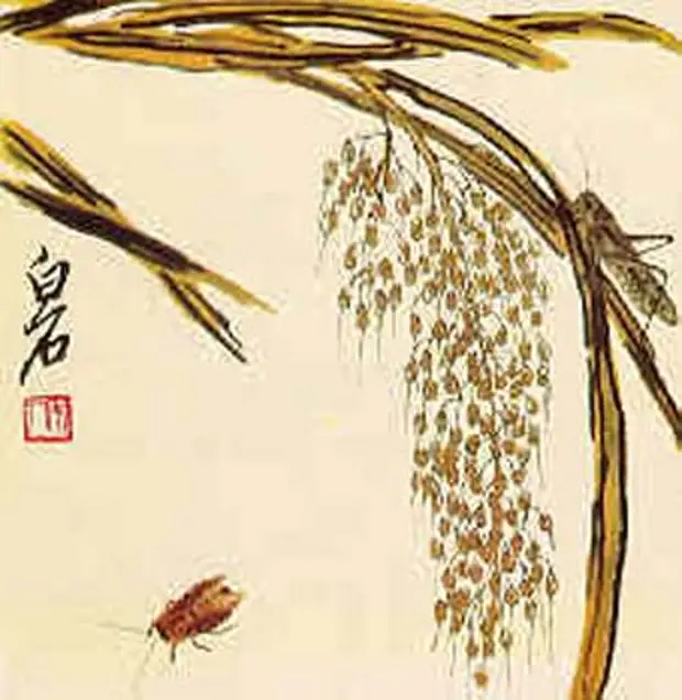 Artist Qi Bai Shi a phaentio guohua