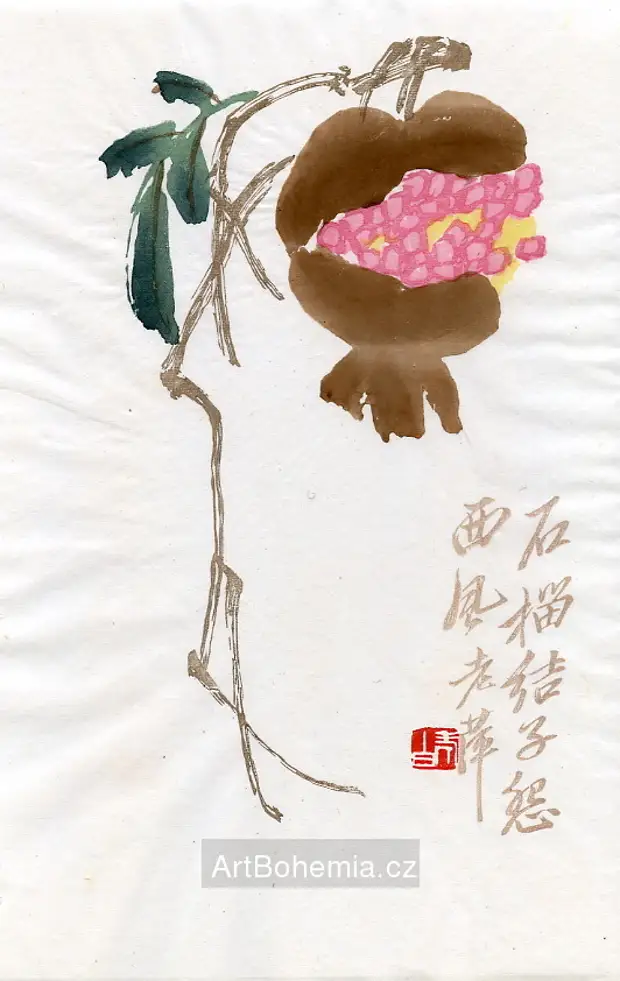 Artis Qi Bai Shi lan lukisan guohua