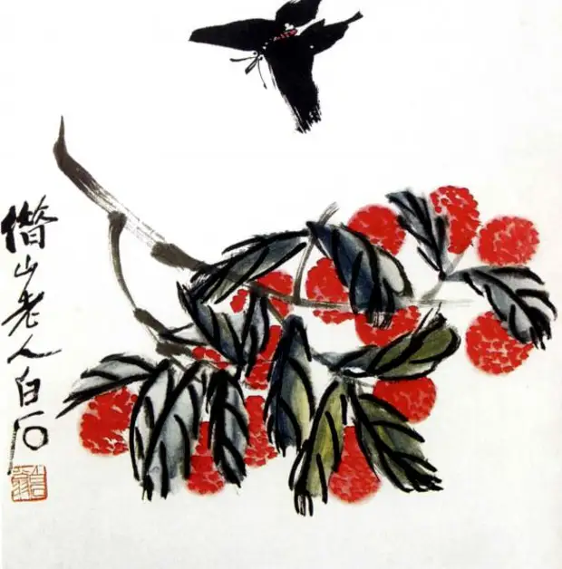 Artis Qi Bai Shi lan lukisan guohua