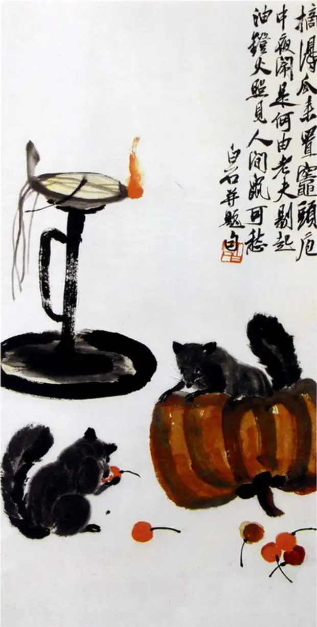 Artist Qi Bai Shi a phaentio guohua