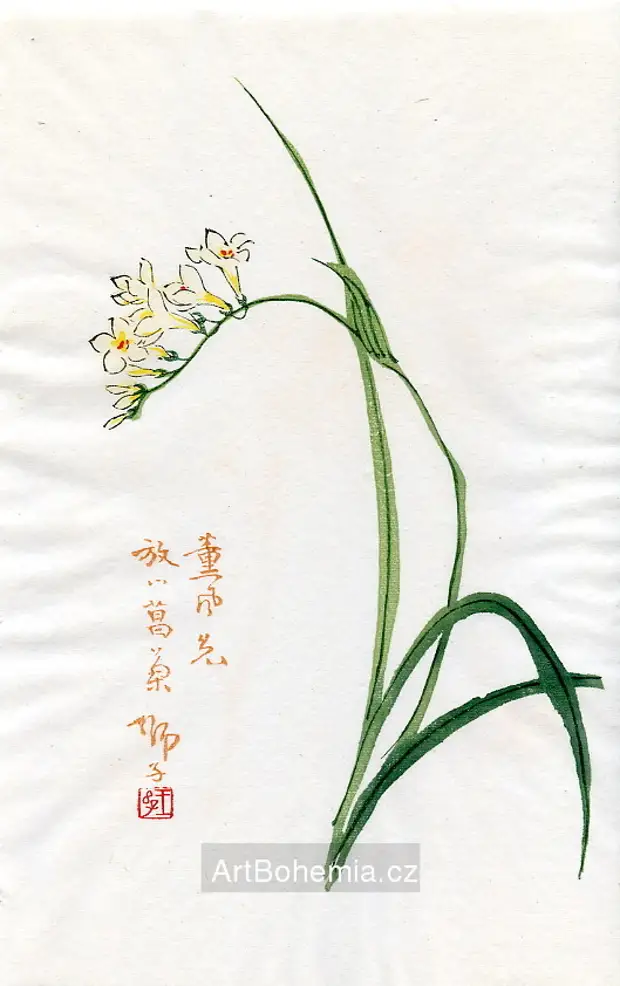 Artis Qi Bai Shi lan lukisan guohua