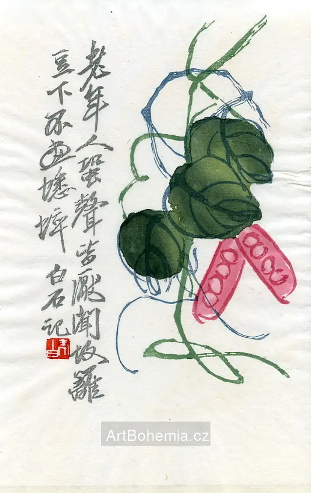 Artist Qi Bai Shi a phaentio guohua