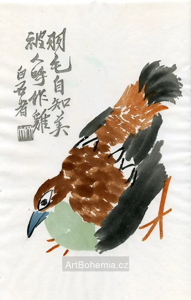 Artis Qi Bai Shi lan lukisan guohua