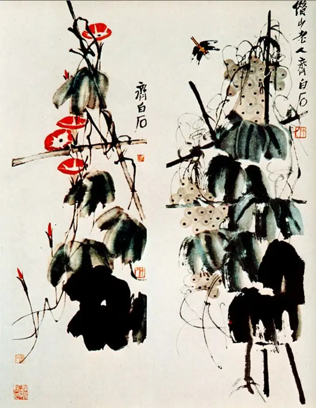 Artis Qi Bai Shi lan lukisan guohua