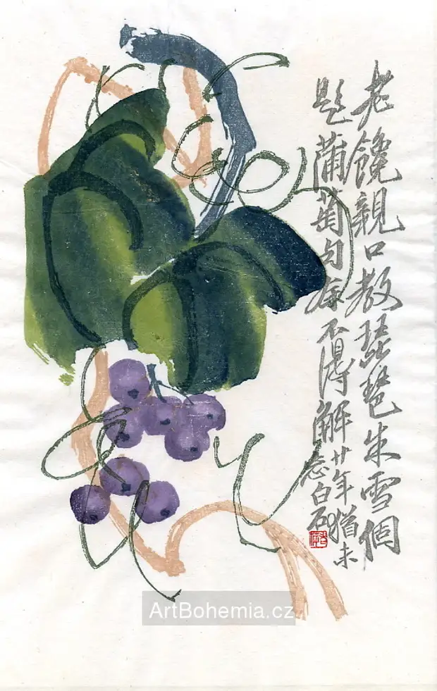 Artist Qi Bai Shi a phaentio guohua