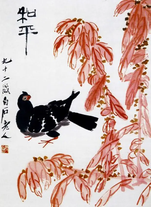 Artis Qi Bai Shi lan lukisan guohua