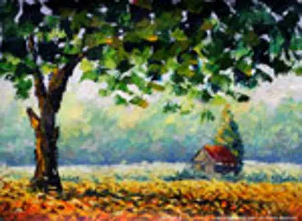 AUTUMN LANDSCAPE mumavuta - gushushanya icyuma cya palette: