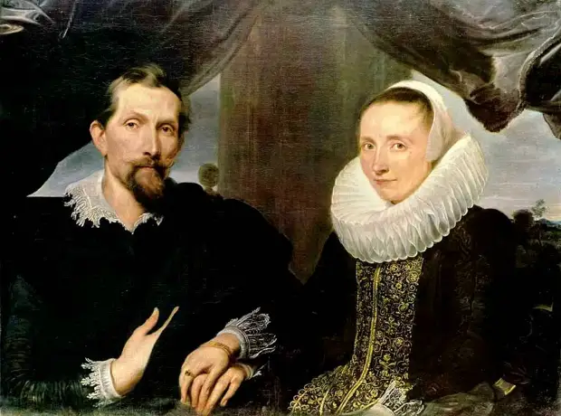 Potret Frans Snyders bersama isterinya