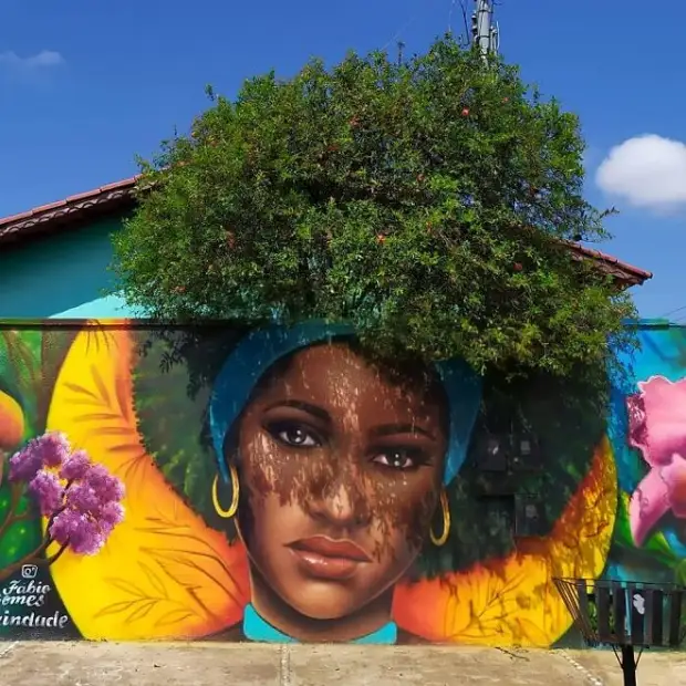 Ongewone straatportrette van 'n Brasiliaanse kunstenaar