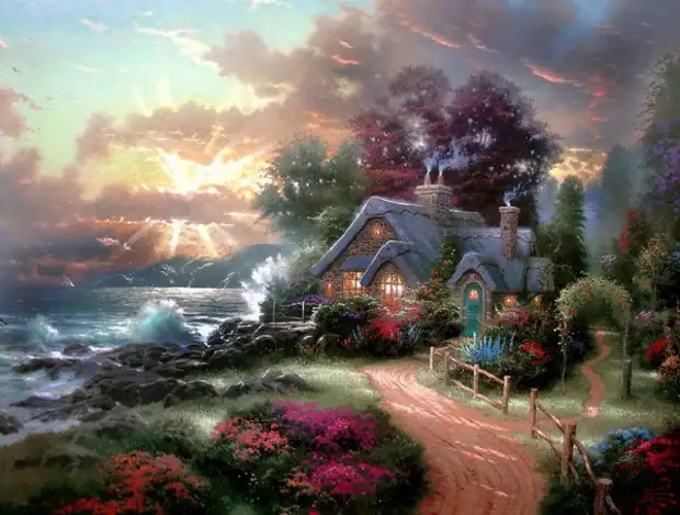 domoj de Thomas Kinkade